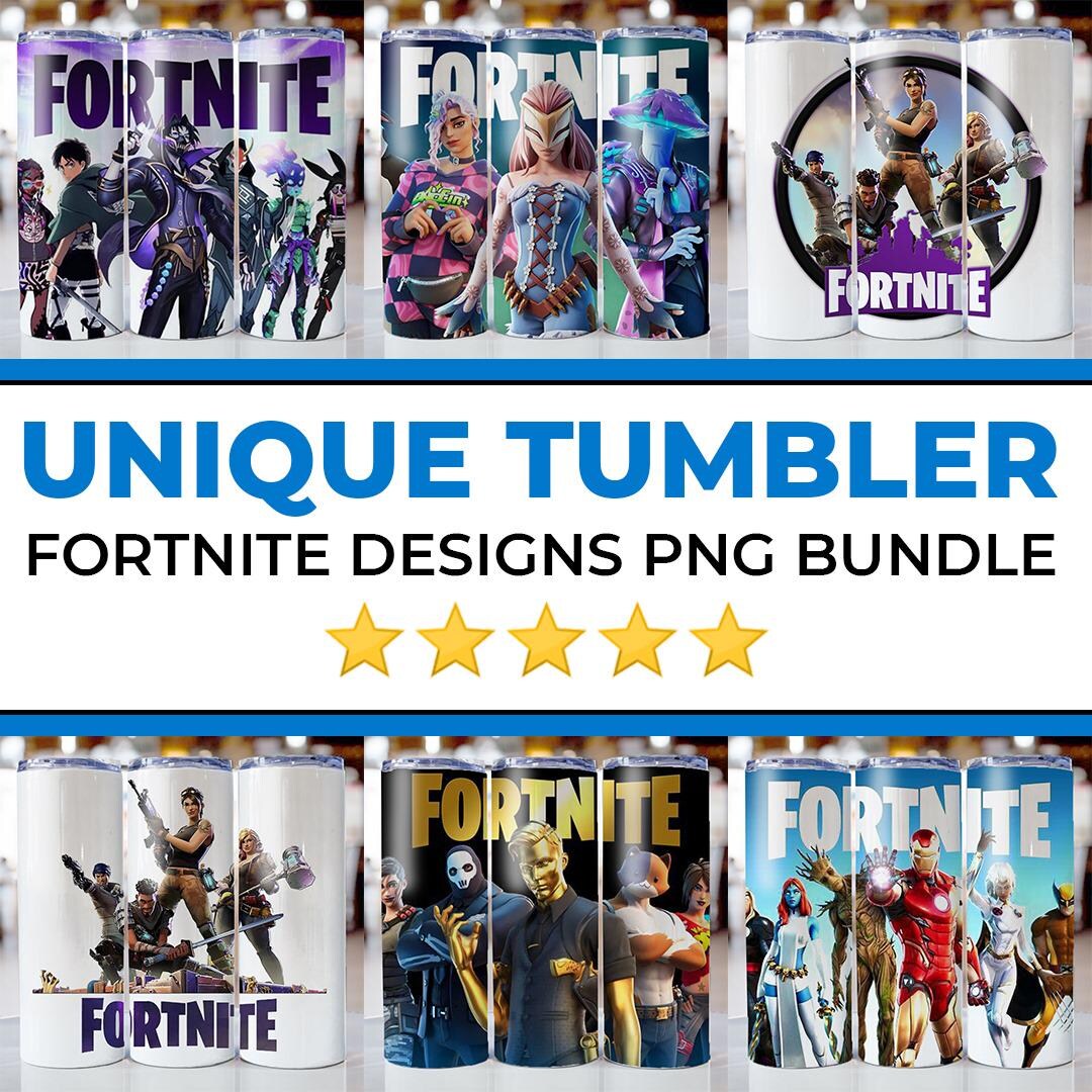 Fort Gaming Tumbler Wrap Bundle Png, F-nite Game Png, 20 Oz Sublimation ...