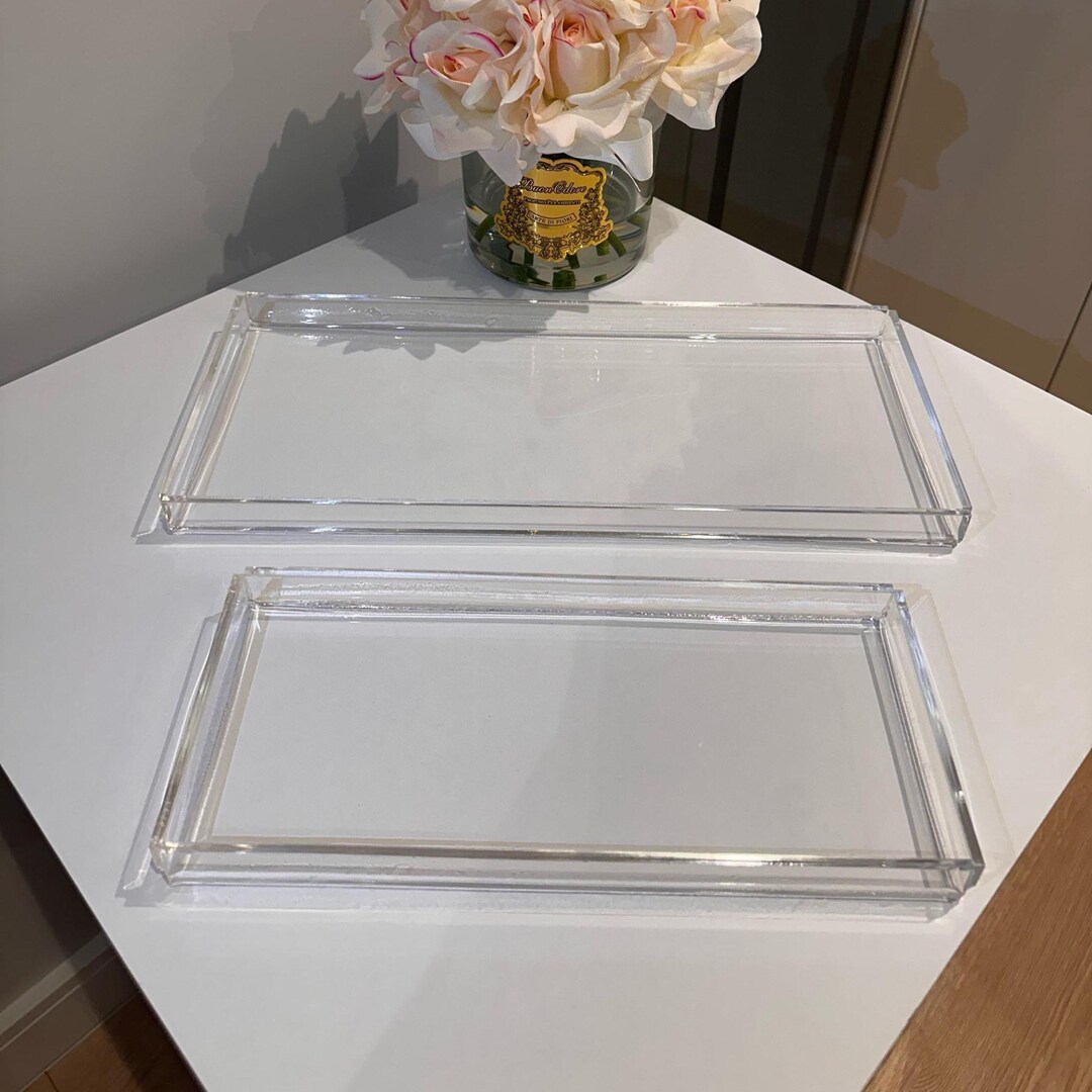 Transparent Acrylic Modern Trays - Stylish and Versatile Serving Trays – High Quality Plexiglass ...