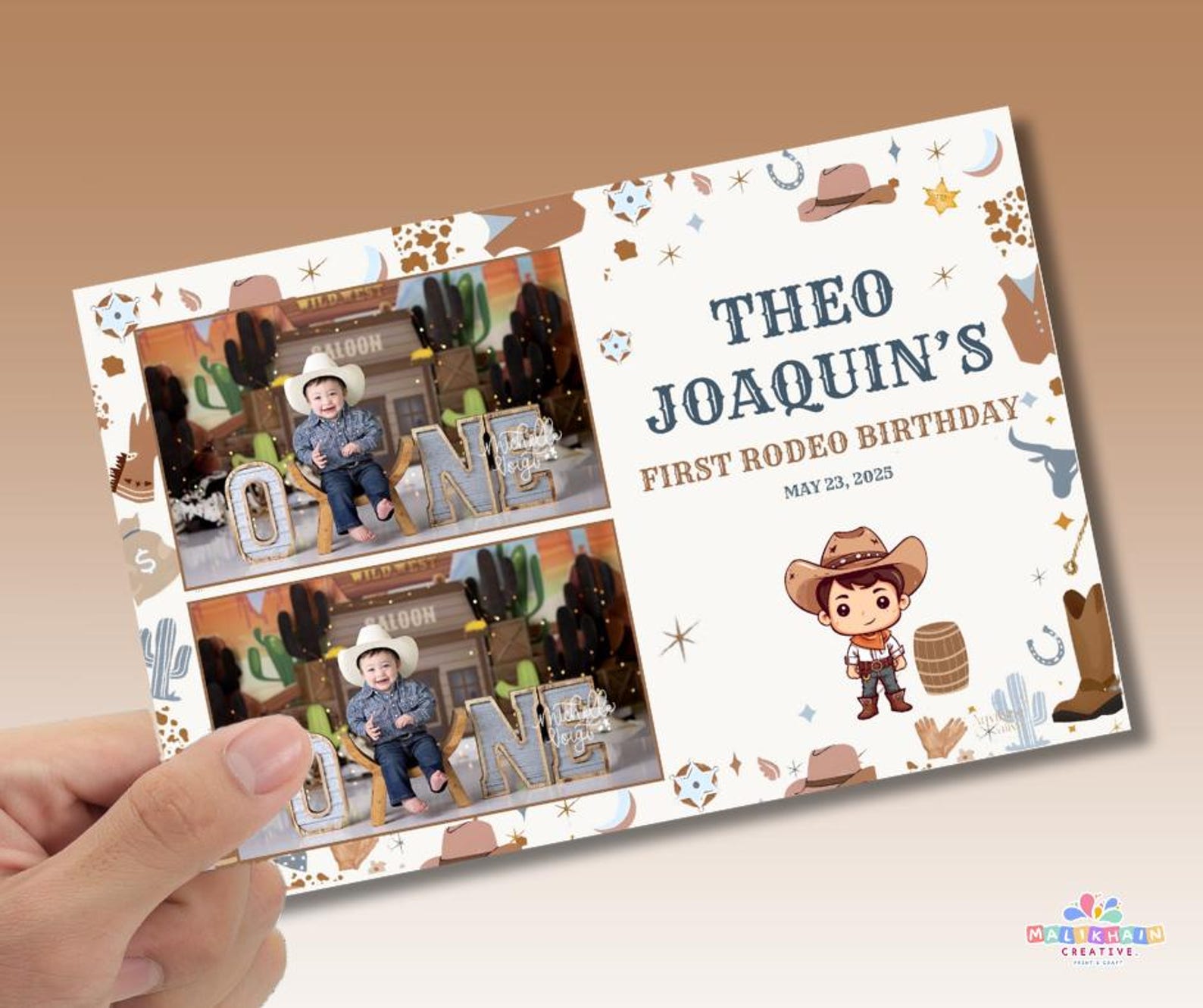 Cowboy Photobooth Templatec 4x6 PSD - Wild West Theme - Etsy