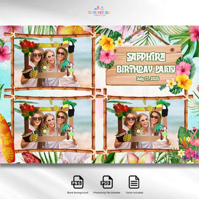 Tropical Photo Booth - Etsy