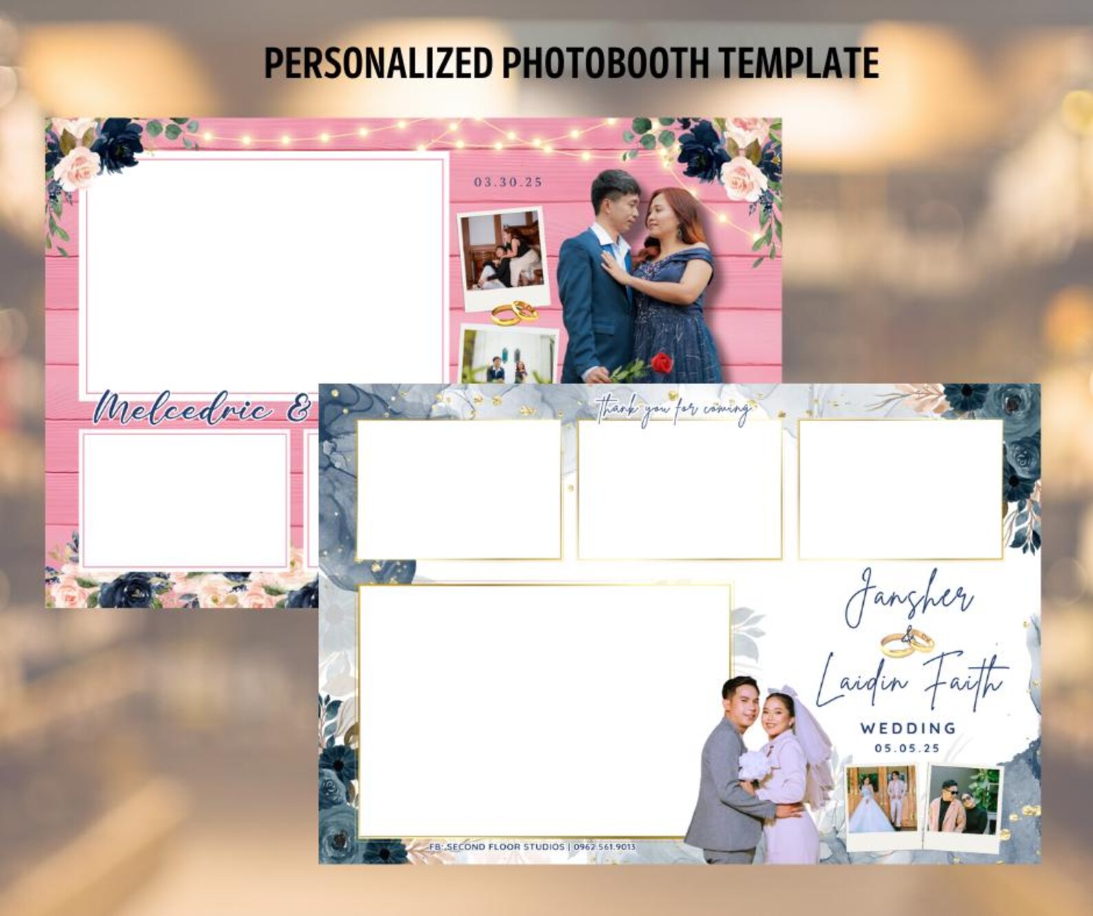 Personalized Photo Booth Overlay: Custom Event Template (digital File ...