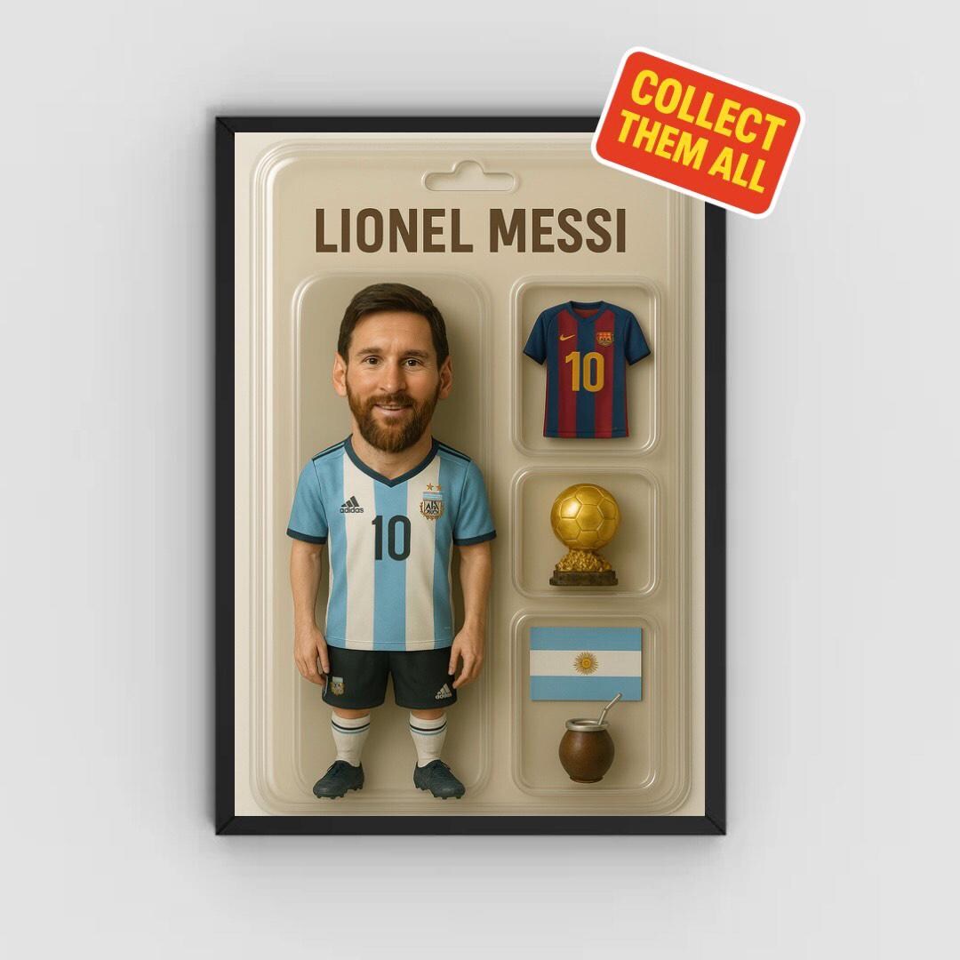 Lionel Messi Digital Action Figure – Exclusive 3D Collection, Unique ...