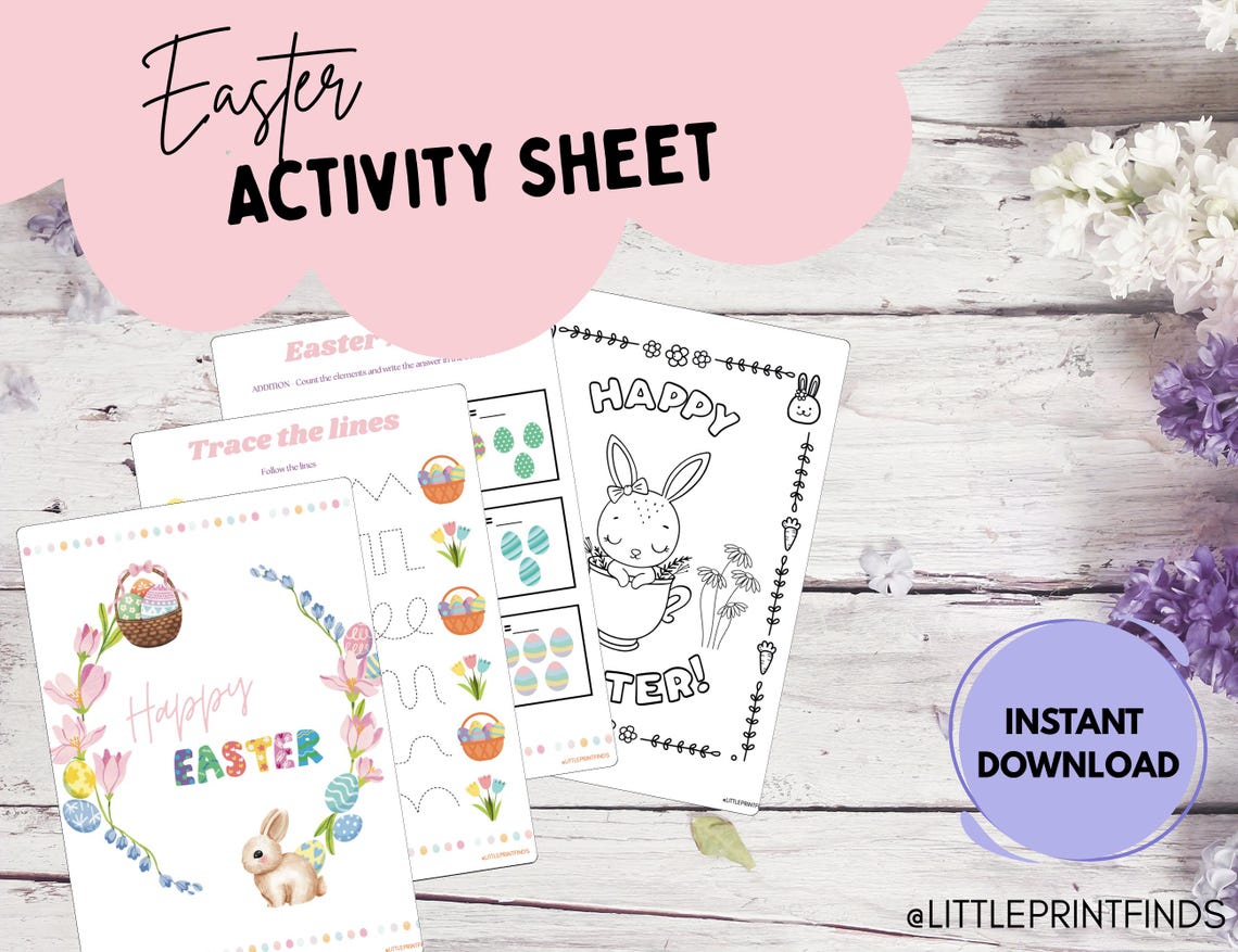 Printable Activities for Kids | Easter Printables for Kids | Instant ...