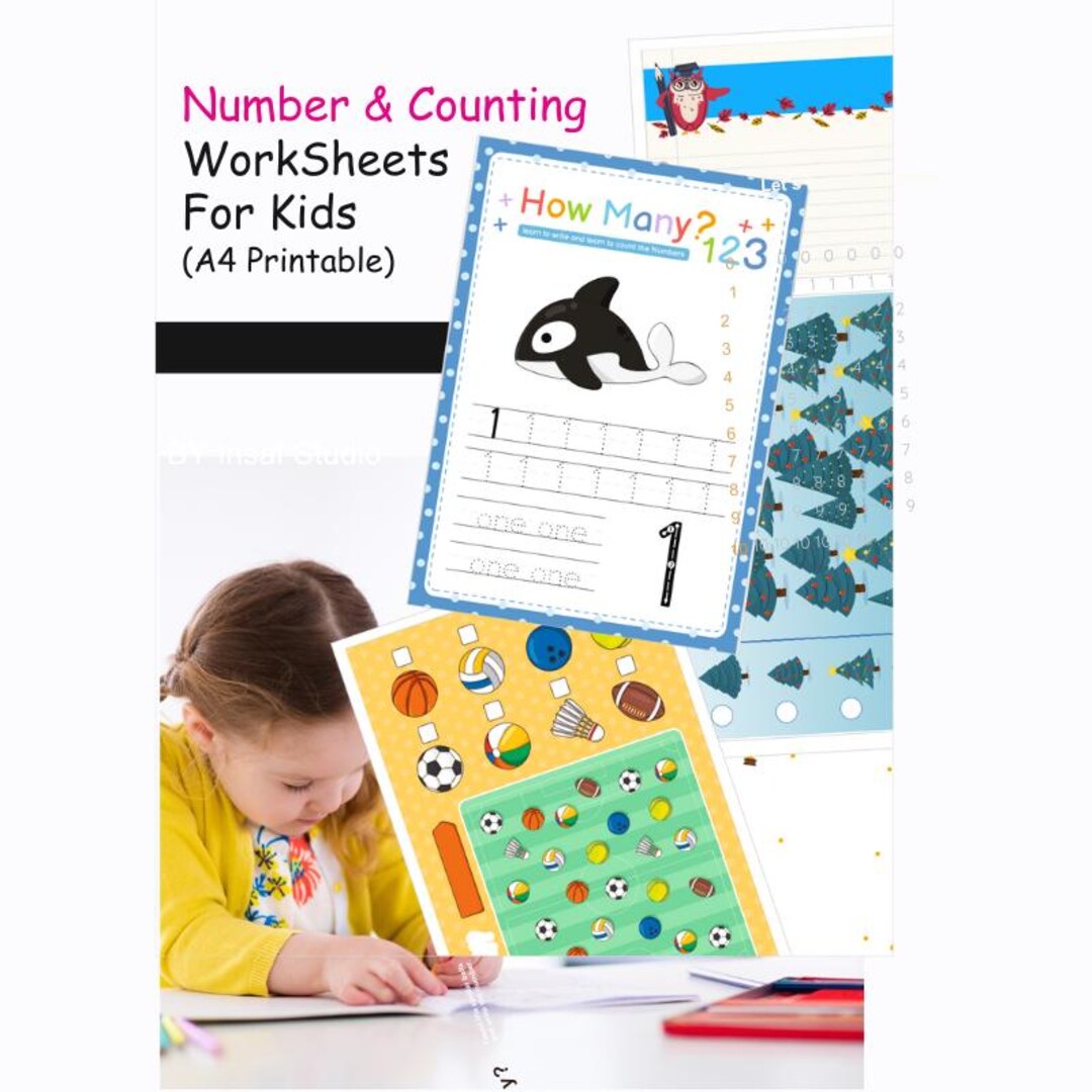 Number Writing Practice Book for Kids – Preschool Math Workbook ...