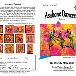 Asabone Patterns Series 2 Download 3rd in Series. as Seen on the Quilt ...
