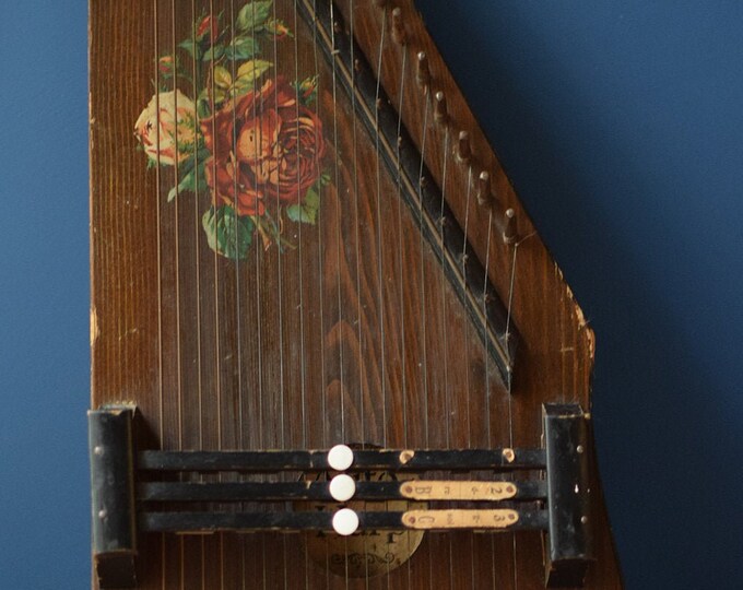 Vintage Autoharp Zither String Instrument Rosen Hopf Germany - Etsy