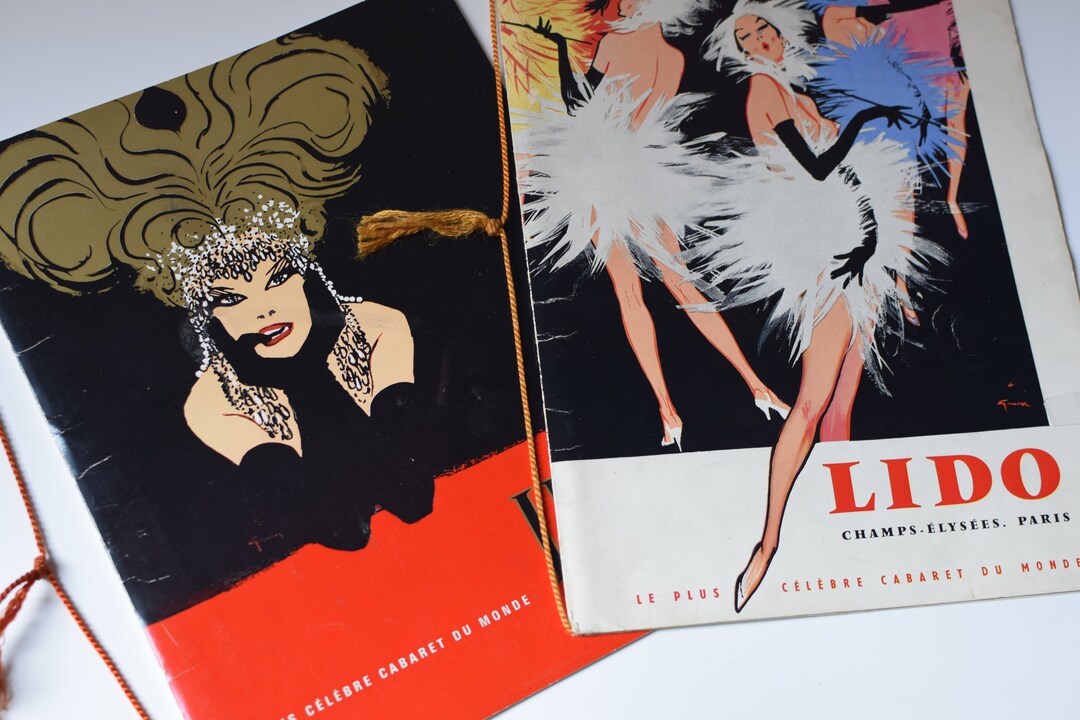 Vintage Lido Program Rene Gruau Design Choose One or Both - Etsy
