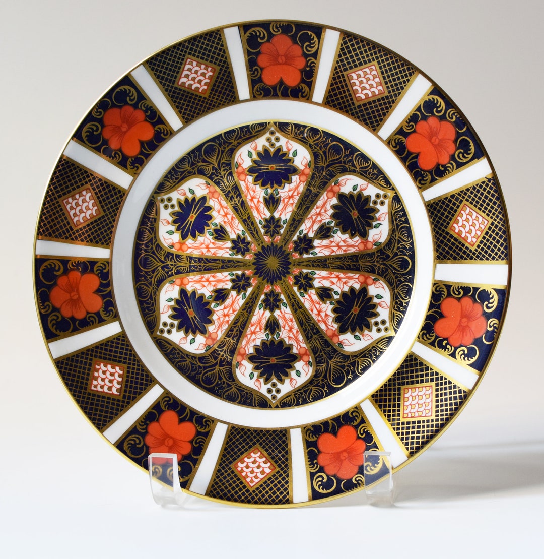 Vintage Old Imari Plate Royal Crown Derby England 22cm / 8.5 - Etsy UK