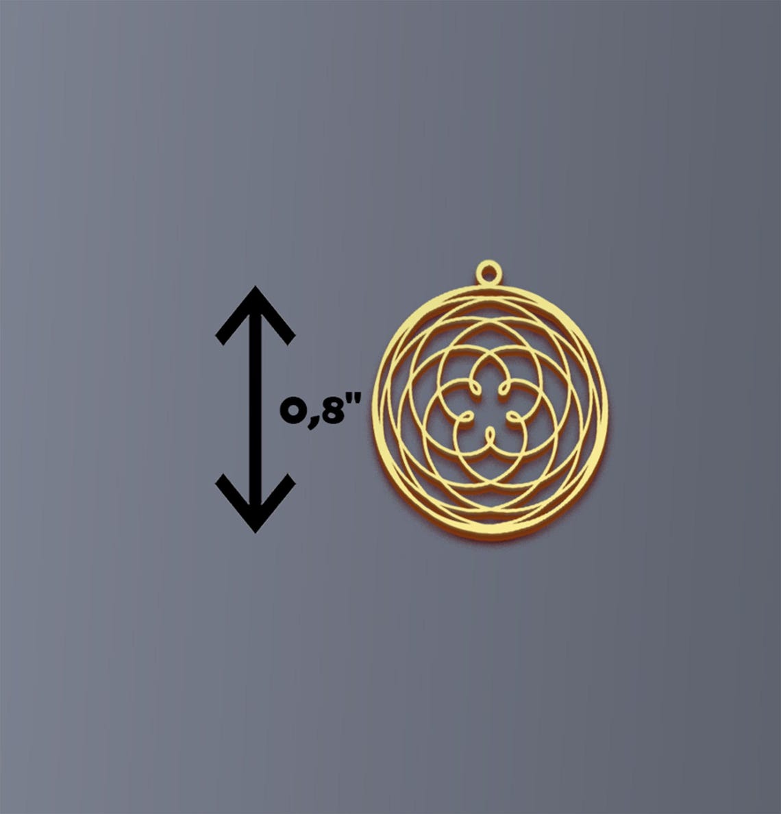 Sterling Silver Rose of Venus Necklace: Sacred Geometry Pendant, Venus ...