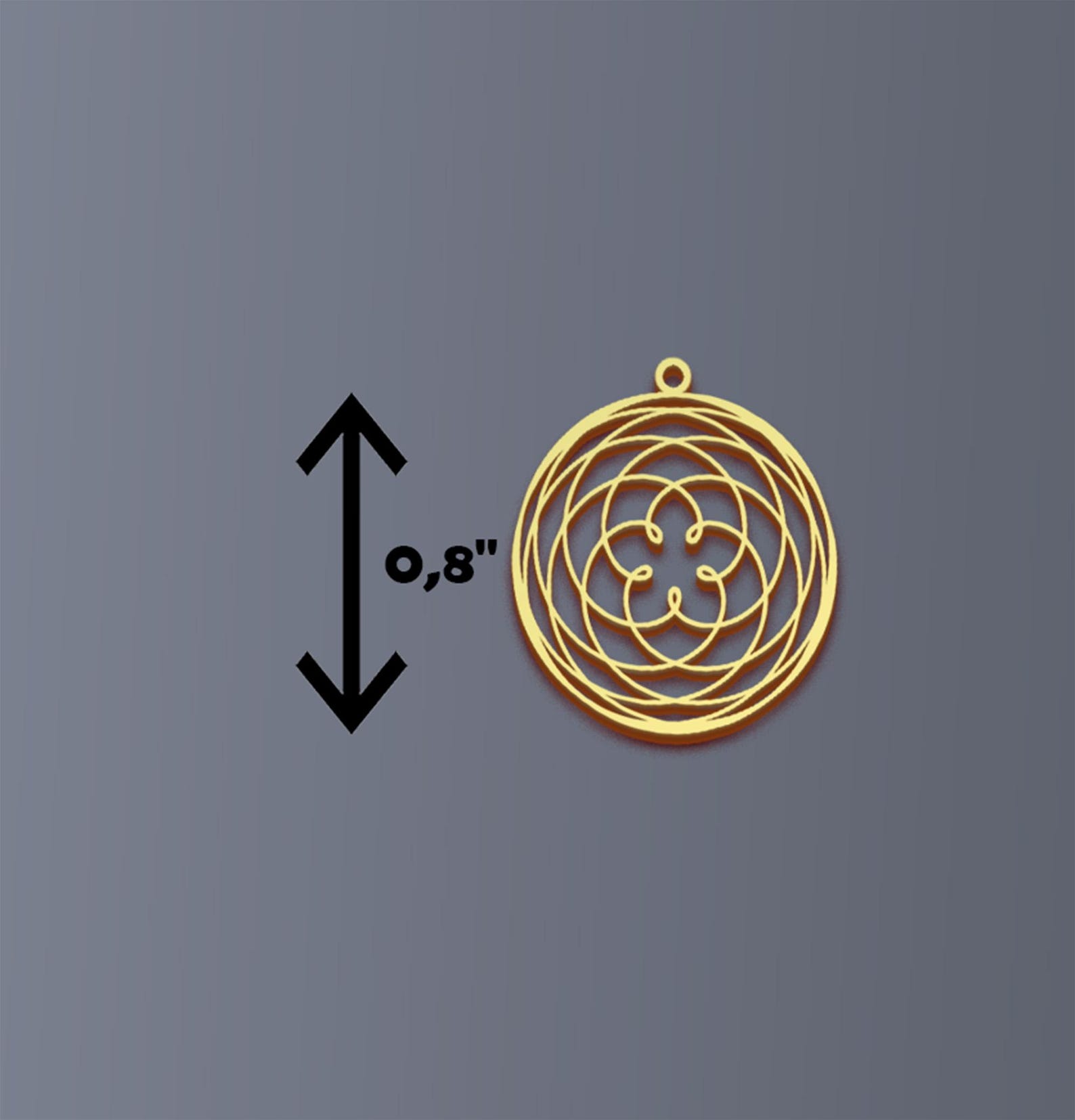 Sterling Silver Rose of Venus Necklace: Sacred Geometry Pendant, Venus ...