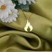 Sterling Silver Flame Necklace: Minimalist Fire Charm, Flame Pendant ...