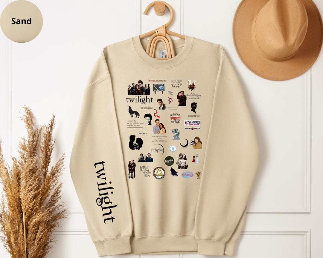 Twilight Symbols Sweatshirt: Bella Swan, Edward Cullen Fan Gift - Etsy