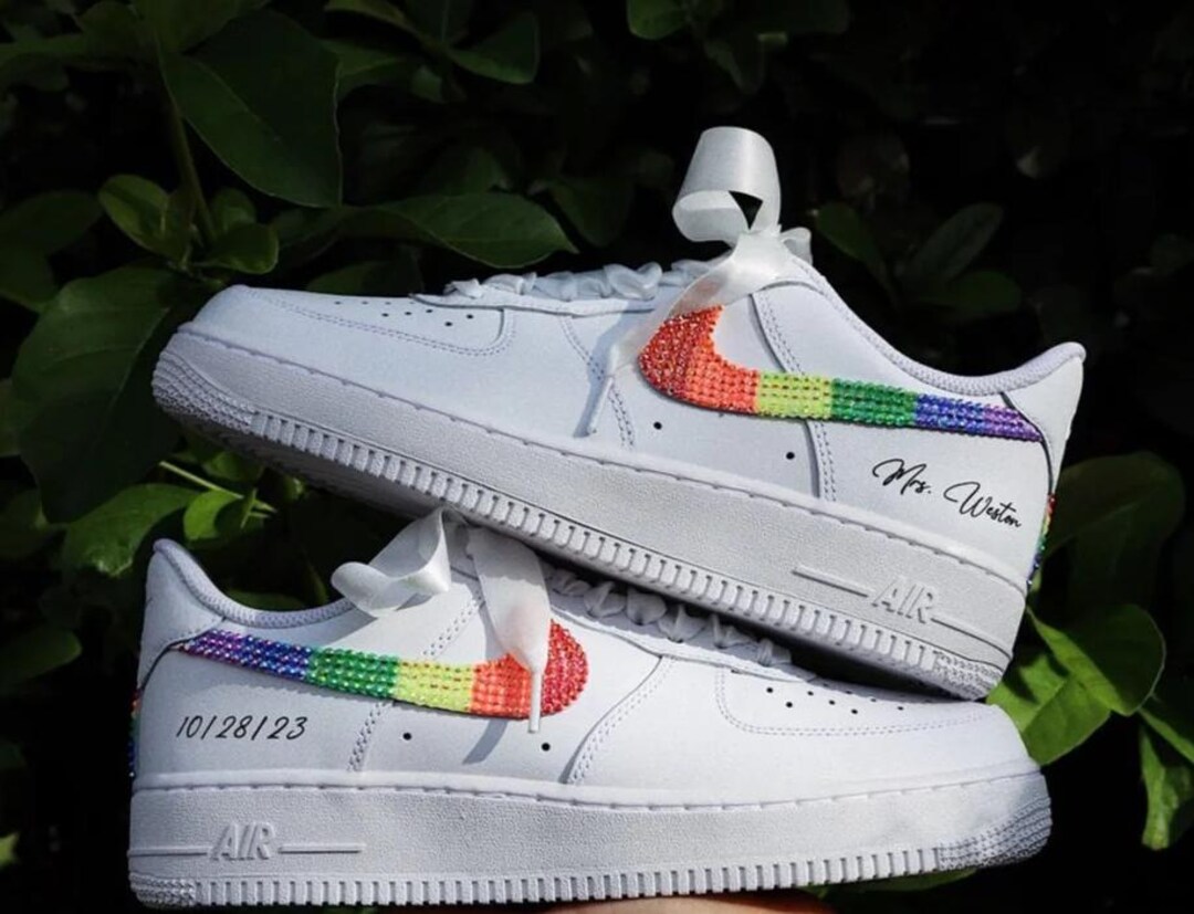 Custom Air |AF1 Neon Drippy Air Force One 1 Glow in the Dark | Women's ...
