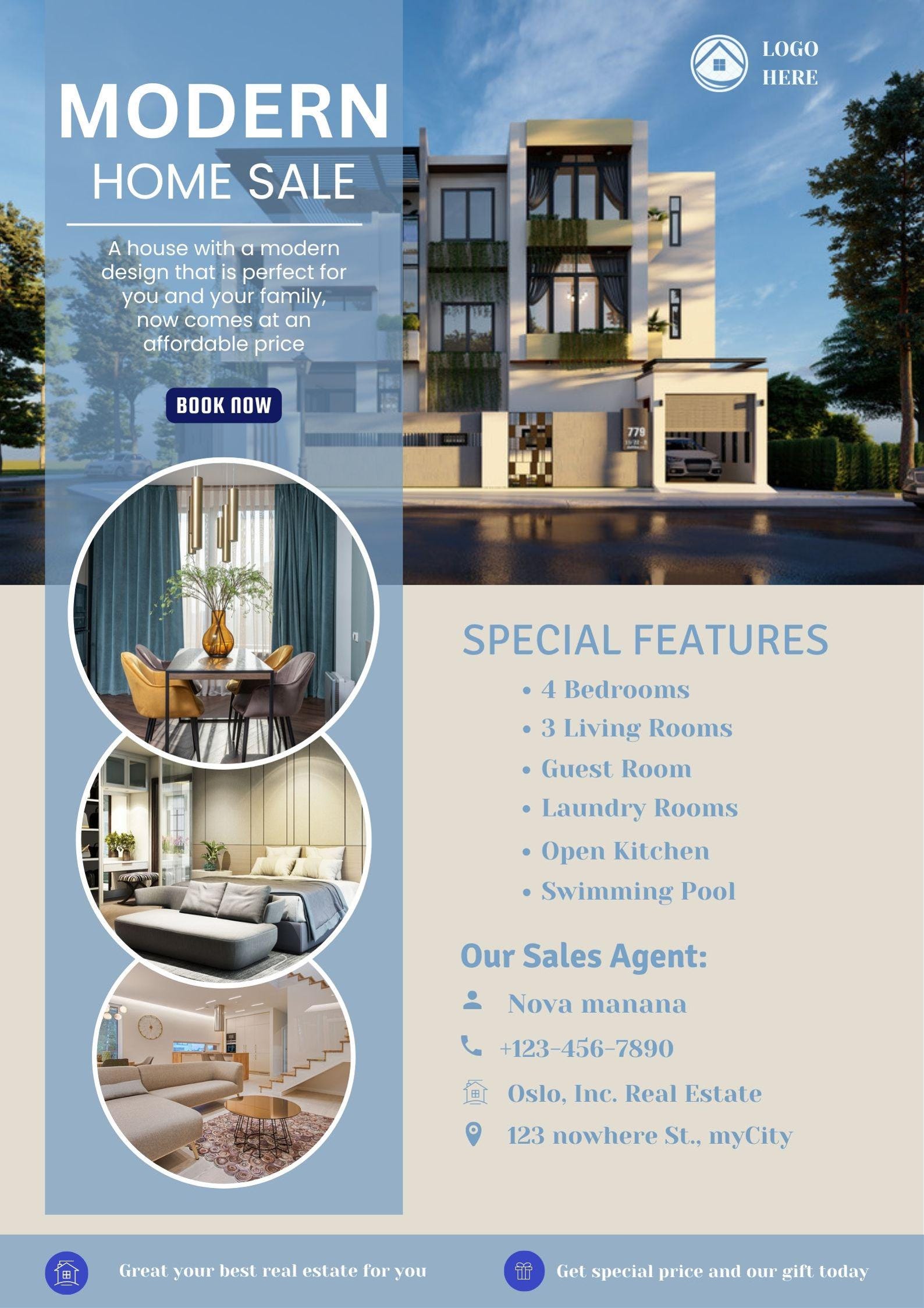 Stylish Real Estate Brochure Template for Maximum Impact - Etsy