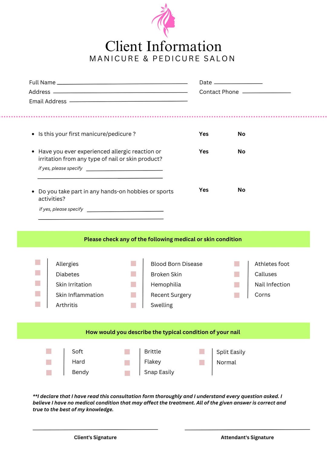 Coaching Client Intake Form – Editable Canva and Printable PDF | Life ...