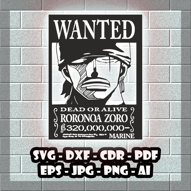 Anime Manga Style Pirate Character Line Art Svg Eps Jpg Png Dxf Cdr Pdf ...