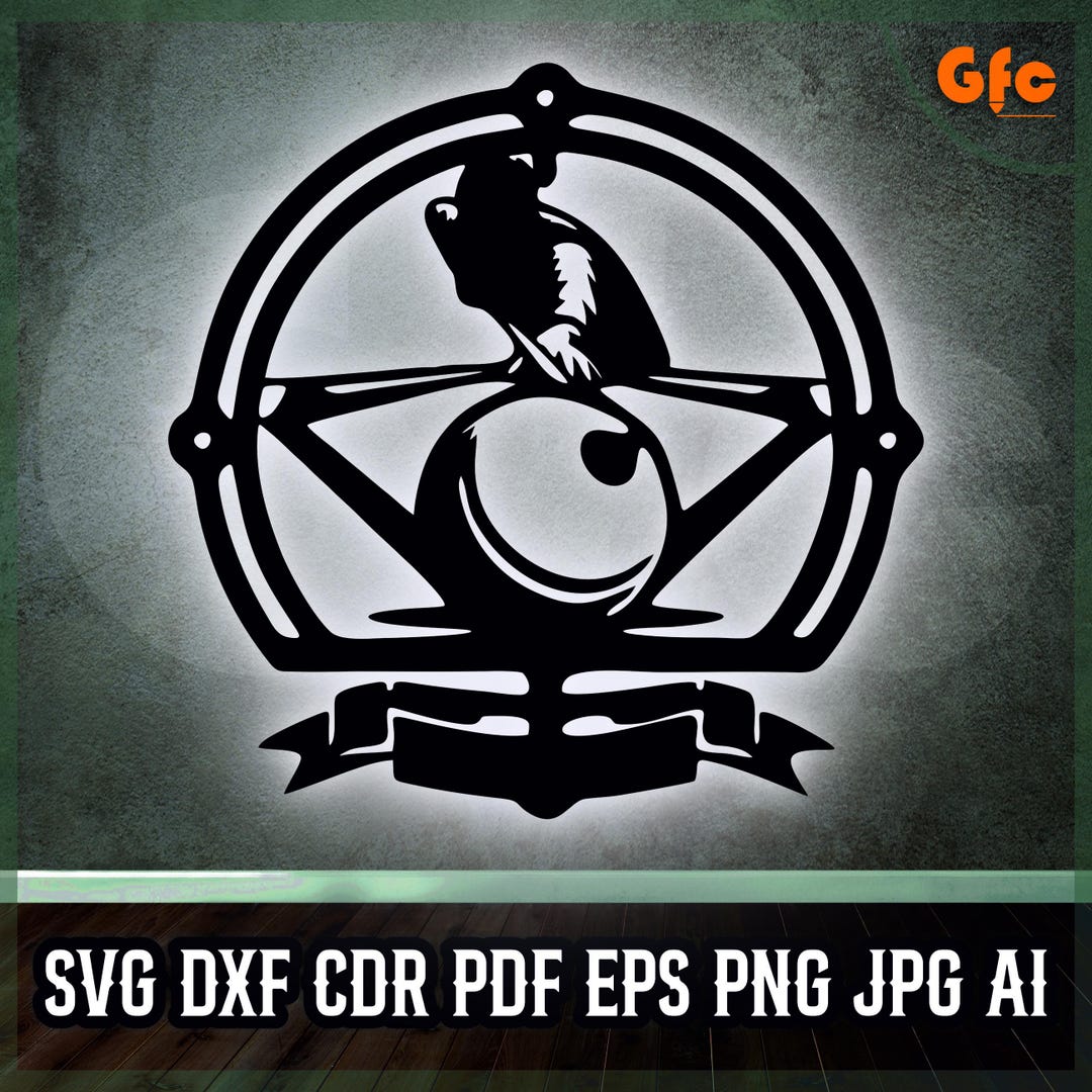 Billiards Game DXF SVG – Pool Table Wall Decor – Laser Cut & Printable ...