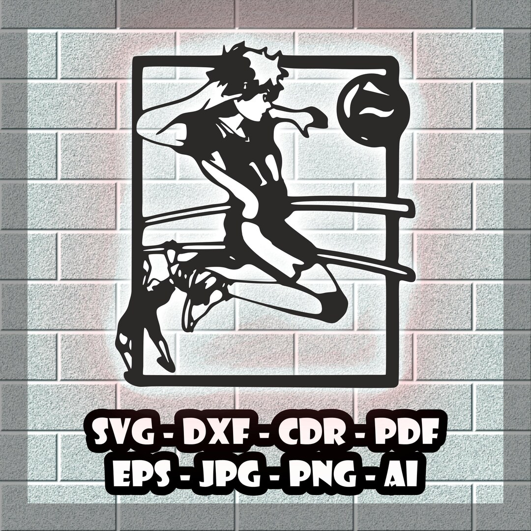 Haikyuu Shoyo Hinata Jump Anime Manga Svg Dxf Cdr Pdf Ai Png Eps Jpg ...