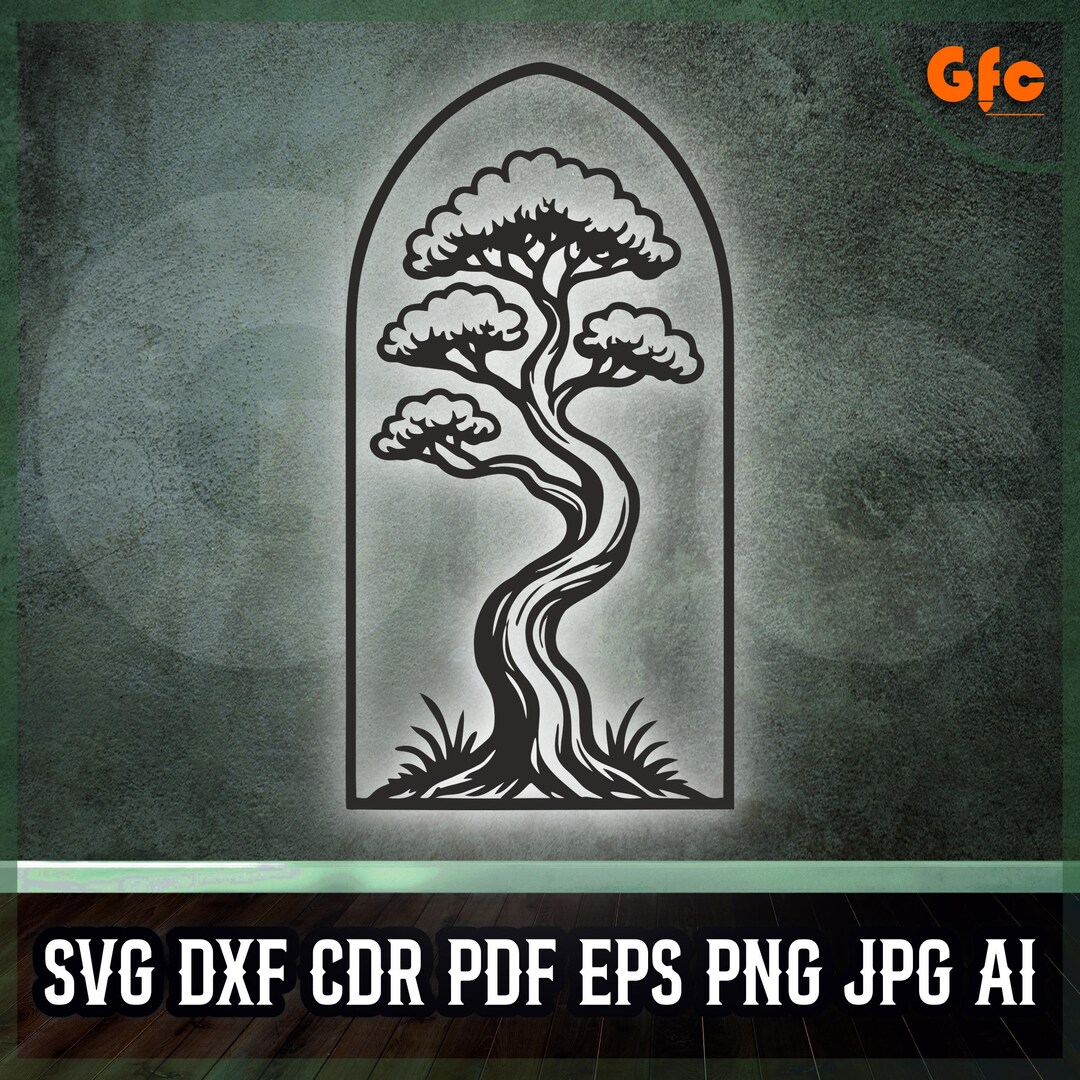 Bonsai Tree SVG - Rustic Home Decor - Laser, Cnc Cut, Printable - Etsy