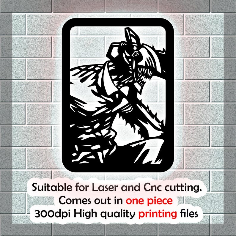 Chainsaw Man Denji Anime Manga Svg Dxf Cdr Pdf Ai Png Eps Jpg Digital ...