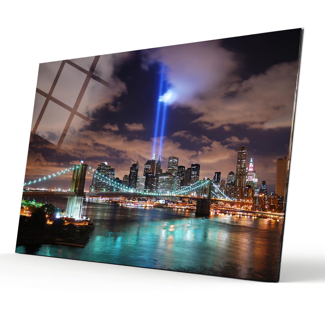 Cityscape Wall Art: Tempered Glass Abstract Prints (colorful, Modern ...