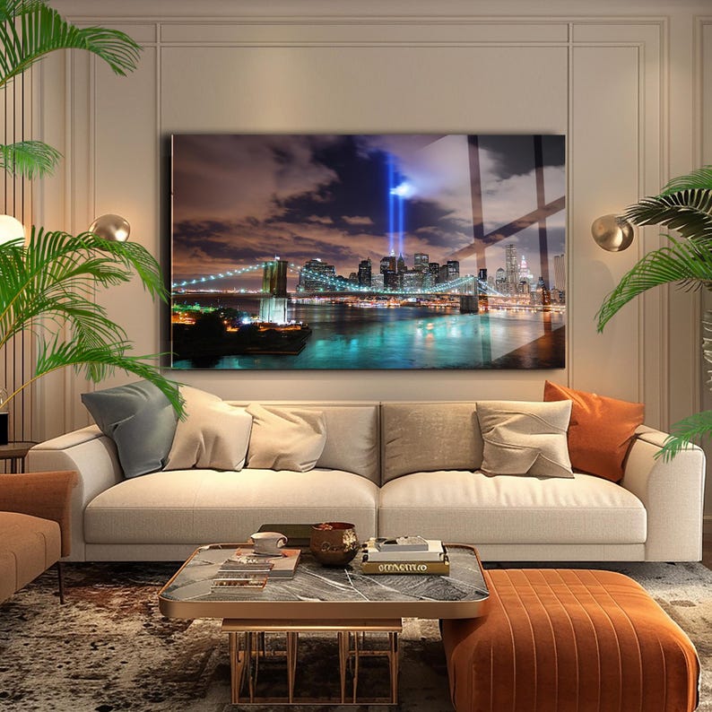 Cityscape Wall Art: Tempered Glass Abstract Prints (colorful, Modern ...