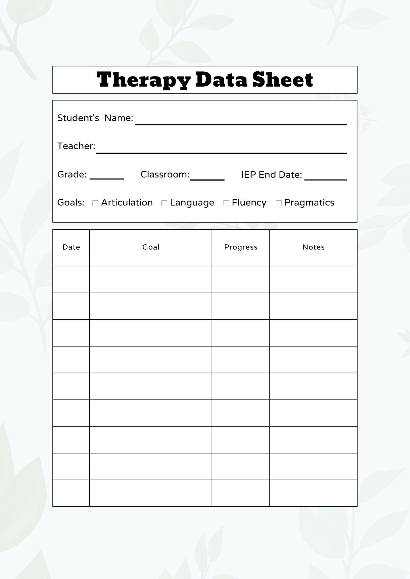 19 Pages Printable SLP Planner | Speech Therapy & IEP Organizer ...