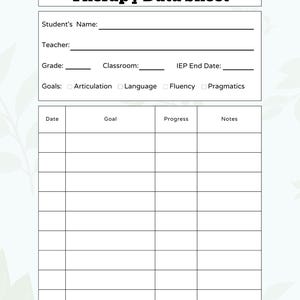 19 Pages Printable SLP Planner | Speech Therapy & IEP Organizer ...