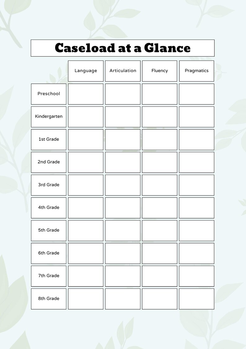 19 Pages Printable SLP Planner | Speech Therapy & IEP Organizer ...