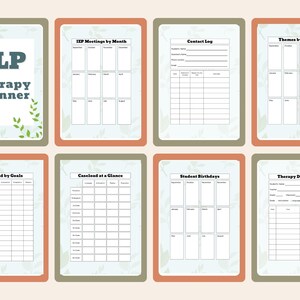 19 Pages Printable SLP Planner | Speech Therapy & IEP Organizer ...