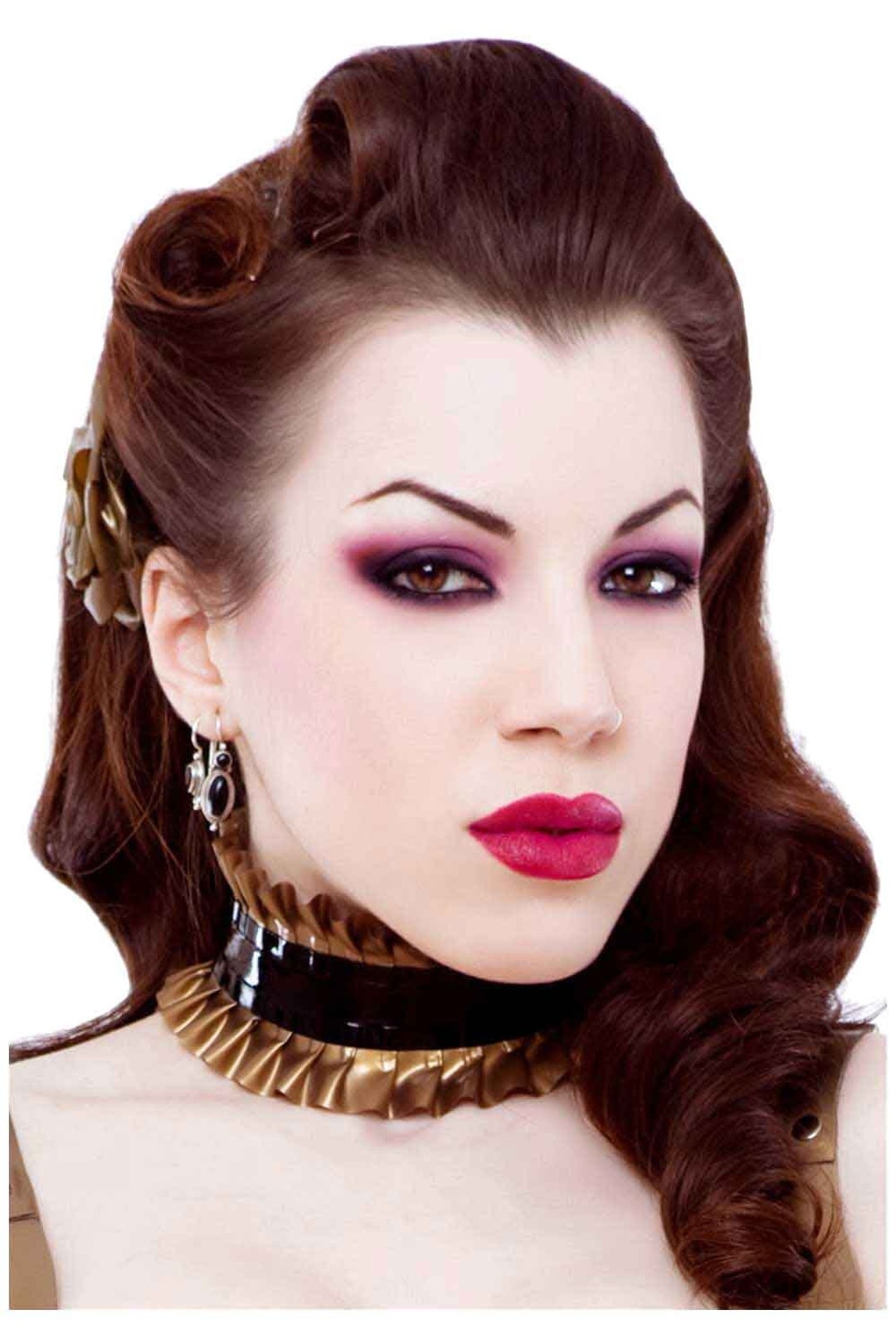 Risque Choker Latex Collar - Etsy