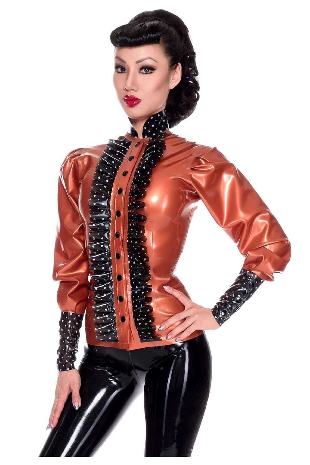 Bossy Boo Latex Blouse - Standard Sizes & Bespoke. See 'add Your ...