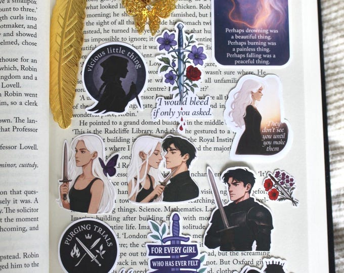 Powerless Stickers | Reckless and Fearless Stickers | Fantasy Book ...