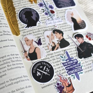 Powerless Stickers | Reckless and Fearless Stickers | Fantasy Book ...