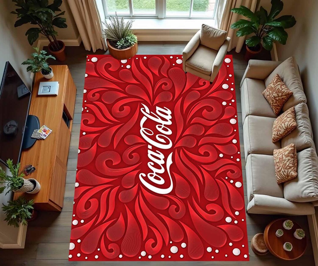 Coca Cola,coke Rug,artistic Rug,ethnic Pattern Rug,cocacolaretro,living ...