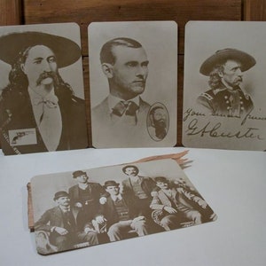 Wild Old West Collectors Series Postcards 4 Piece Set History Portraits ...
