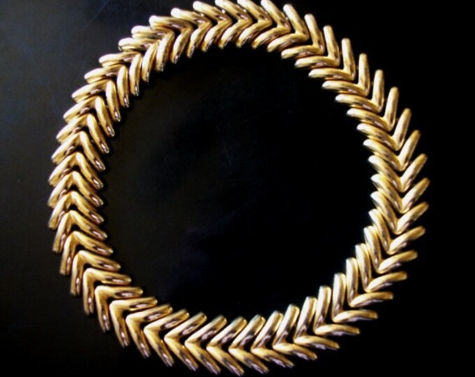 Rau Klikit Snap Closure Gold Tone Jewelry for Women Flexible Choker ...