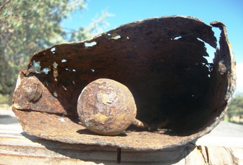 Large Antique Very Rustic Cowbell Original Clapper Primitive Cow Barn ...
