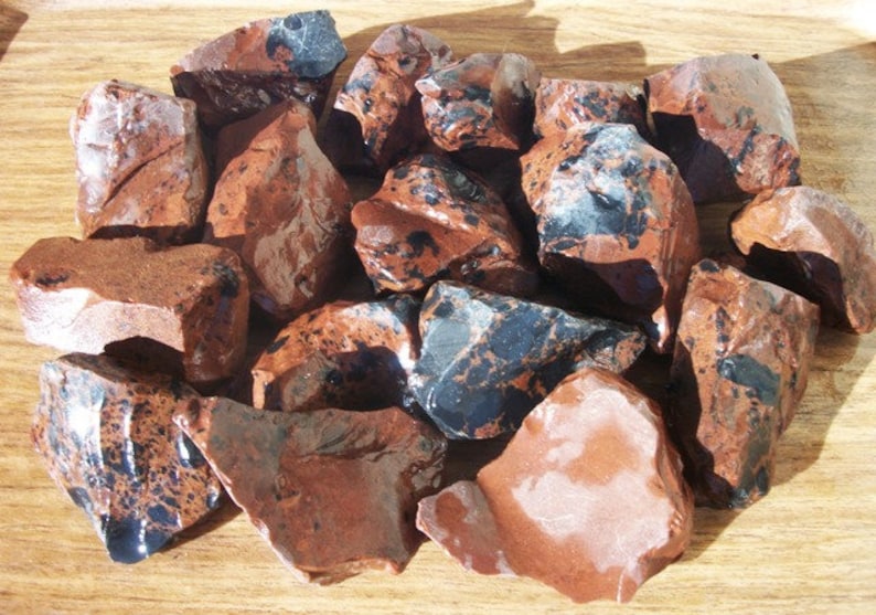 Natural Mahogany Obsidian Raw Rough Stone Supply for Lapidary - Etsy