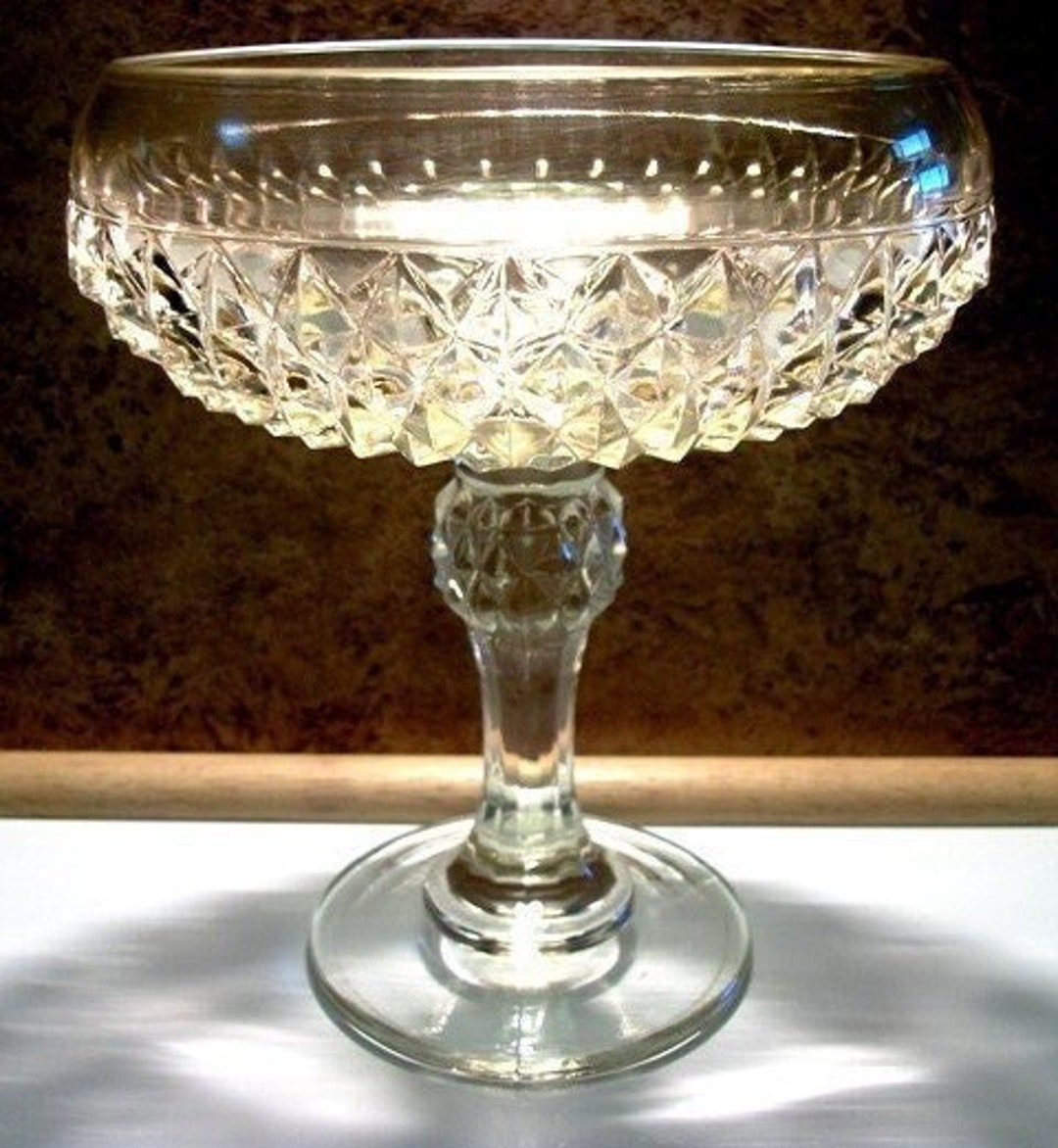 Compote Diamond Point Glass Indiana Glass Charming Gifts for Her in a ...