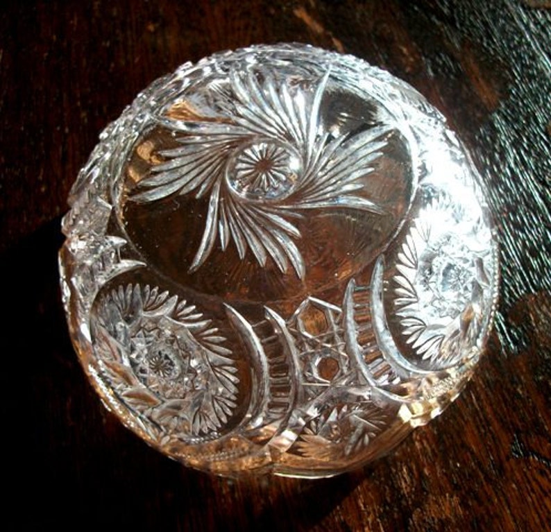 Antique EAPG Early American Pattern Glass Finger Bowl Purple Lavender ...
