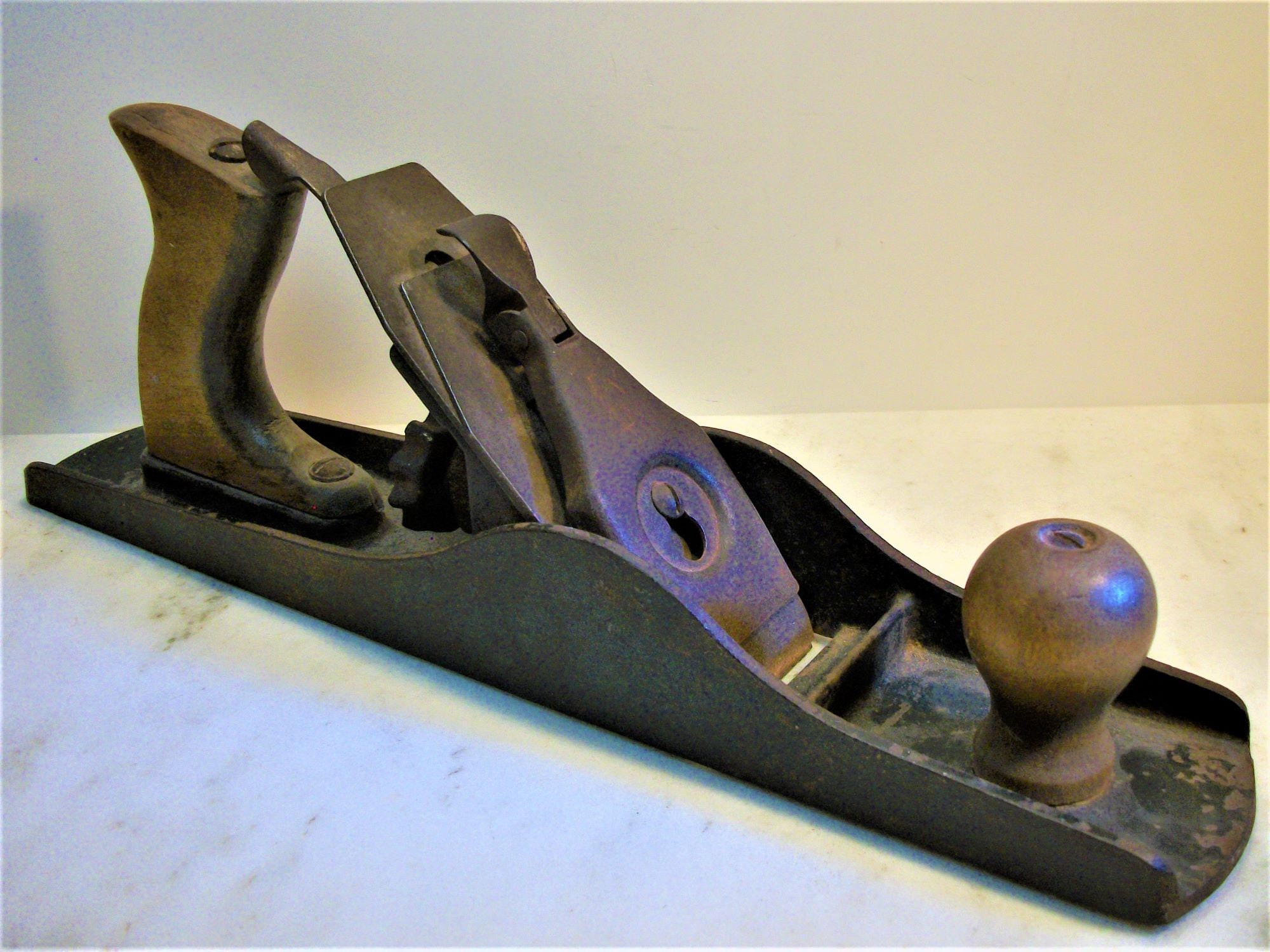 Old Unmarked Hand Plane 13.5 Heavy Metal Planer Tool for - Etsy