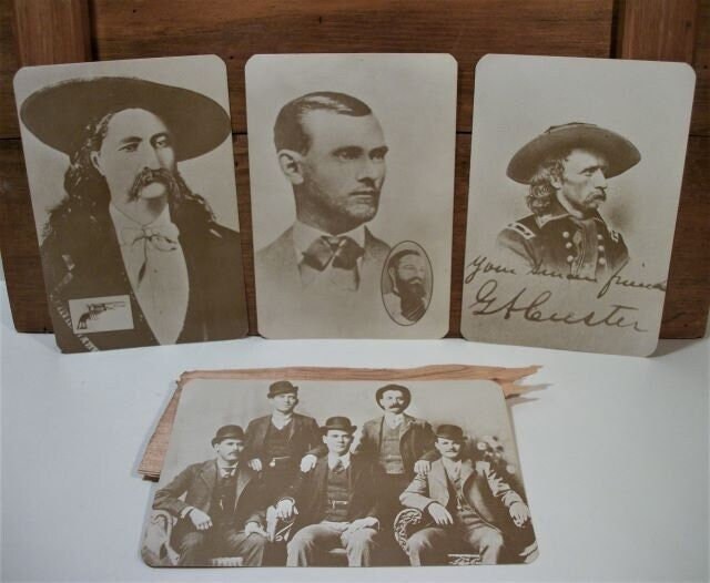 Wild Old West Collectors Series Postcards 4 Piece Set History Portraits ...