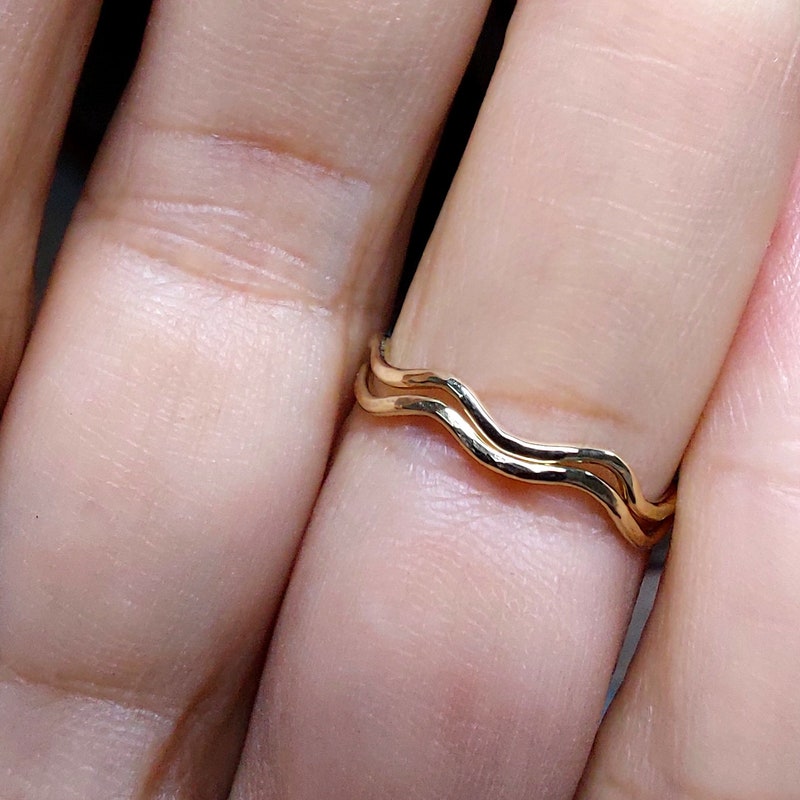 Rustic Gold Rings - Etsy