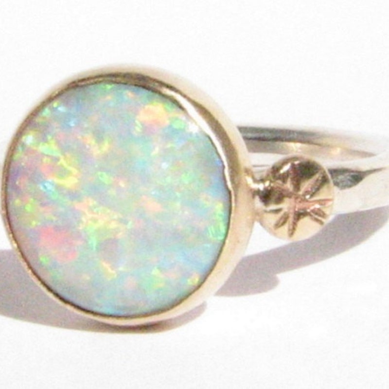 Opal Gold Ring - Etsy