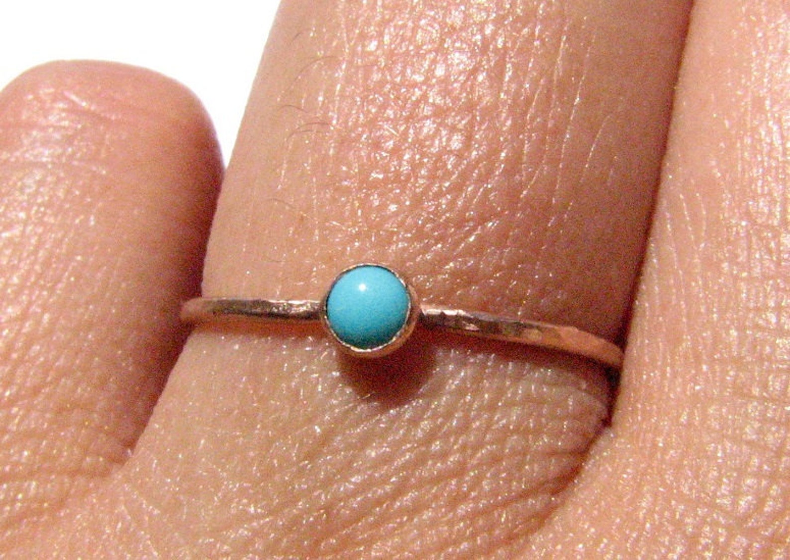 Sale SOLID Rose Gold Turquoise Ring turquoise Rose Gold | Etsy