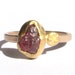 Natural Rough Tourmaline Ring - 22k Solid Yellow Gold & 9k Gold Ring ...