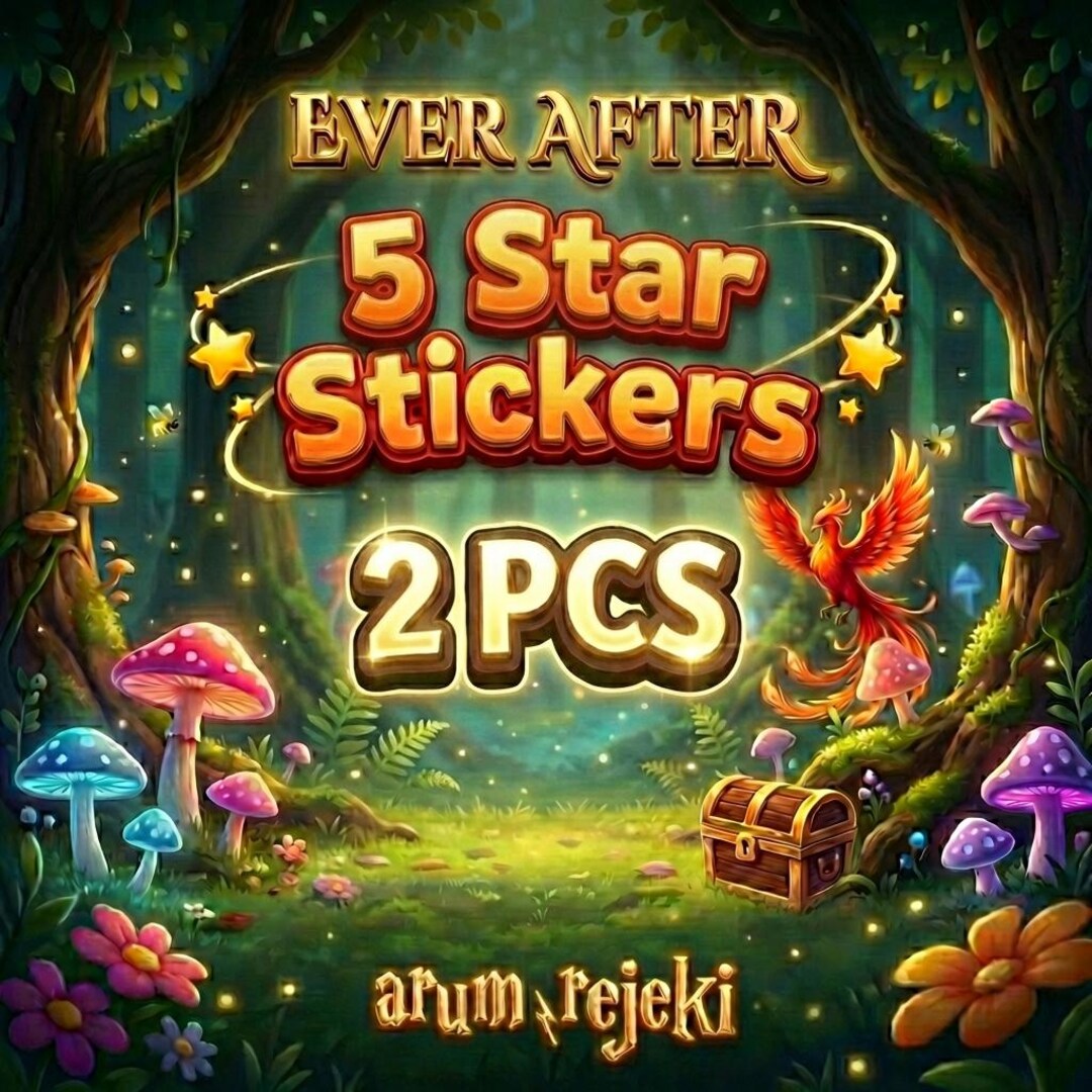 2 Pcs/order - Monopoly_go 5 Star Stickers - EVER AFTER Album - Etsy