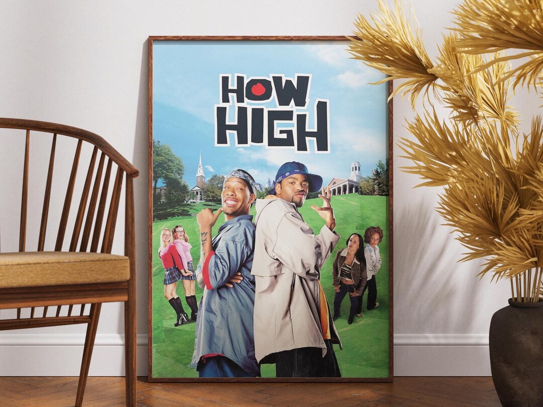 How High Poster, Retro Movie Poster, Vintage Poster, Jesse Dylan, Gift ...