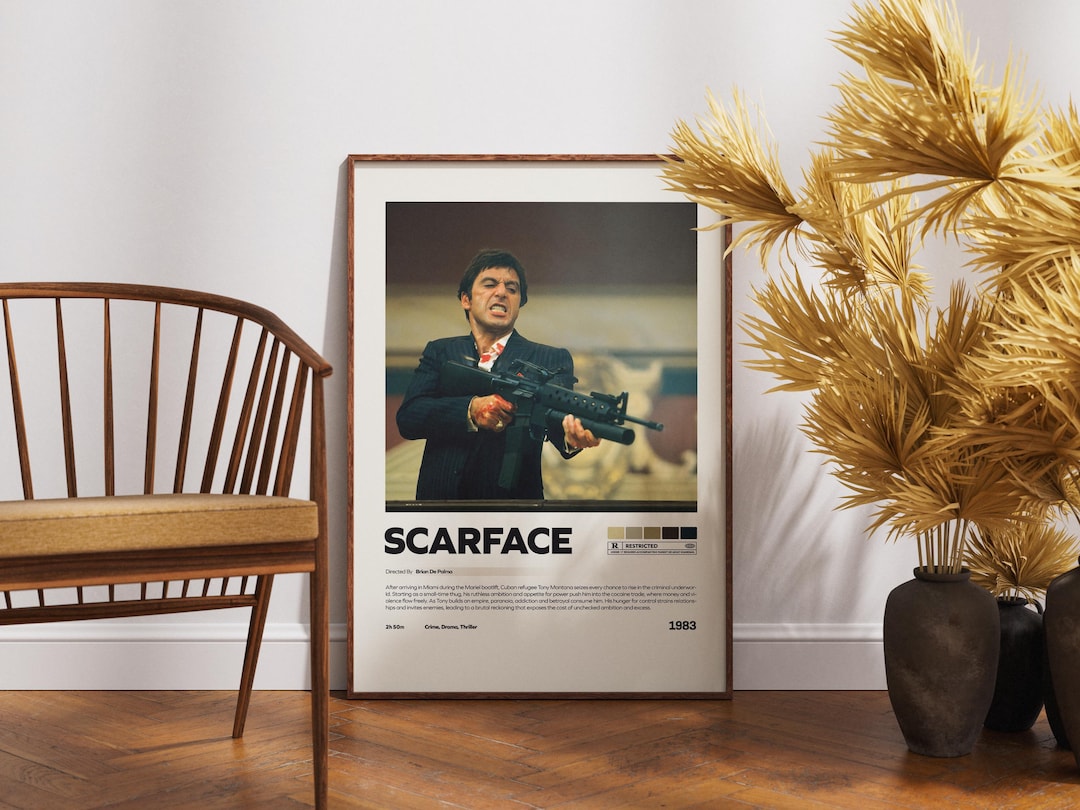 Scarface Poster, Retro Movie, Vintage Film, Al Pacino, Tony Montana ...